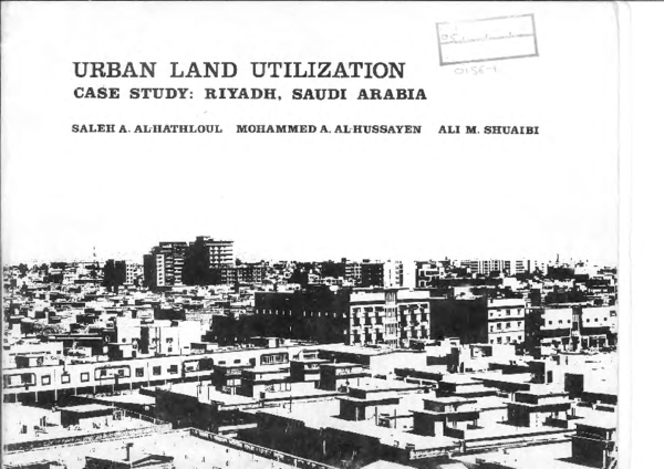 (PDF) Urban land utilization case study riyadh saudi arabia