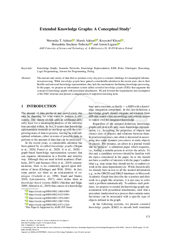 (PDF) Extending Knowledge Graphs for Enhanced Reasoning