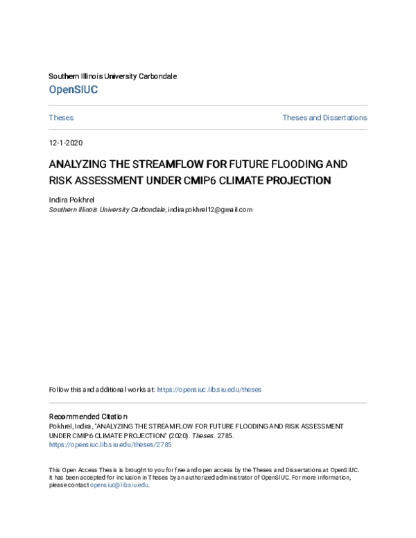 (PDF) Analyzing the Streamflow for Future Flooding and Risk Assessment Under CMIP6 Climate ...