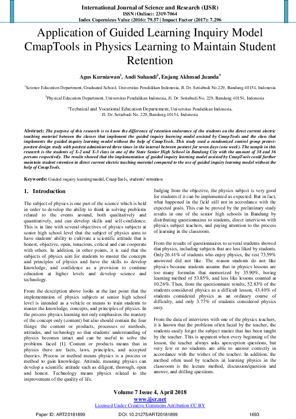 (PDF) Application of Guided Learning Inquiry Model CmapTools in Physics ...