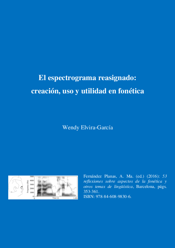 (PDF) El espectrograma reasignado: creación, uso y utilidad en fonética