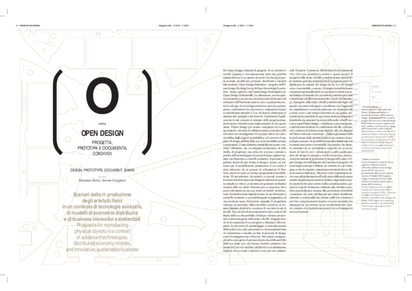 (PDF) Open Design. Design, Prototype, Document, Share