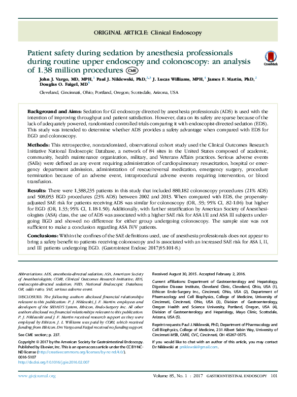 (PDF) Patient safety during Sedation by Anesthesia Professionals during ...