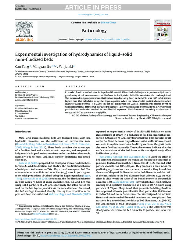 Experimental Investigation Of Hydrodynamics And Chromium Vi Adsorption In Continuous