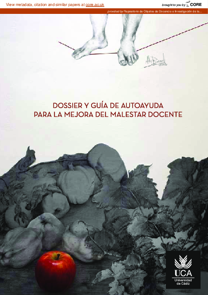 (PDF) Dossier y guía de autoayuda para la mejora del malestar docente