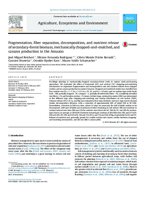 (PDF) Fragmentation, fiber separation, decomposition, and nutrient ...