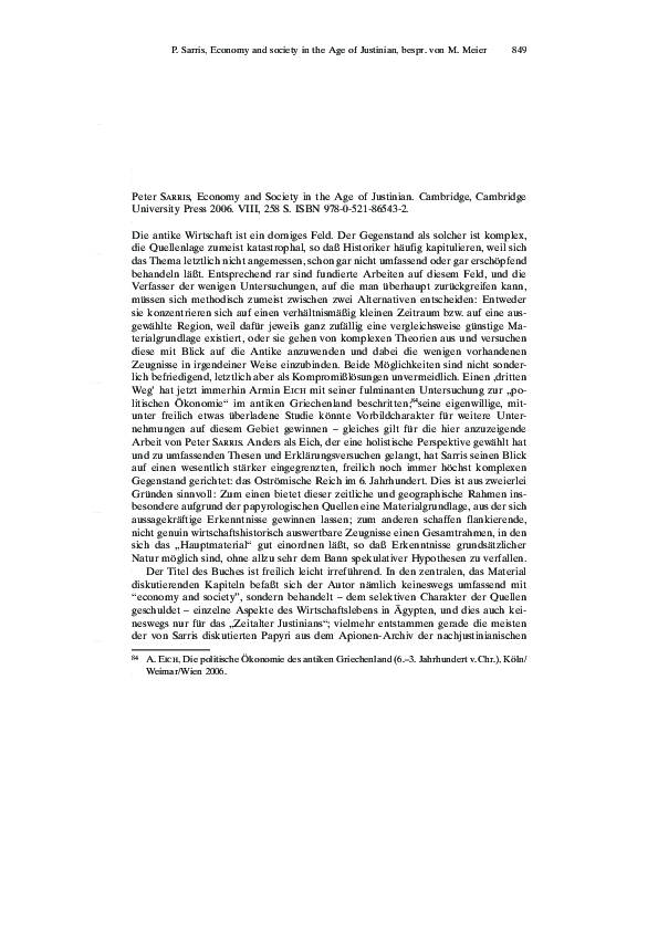 (PDF) Peter Sarris. Economy and Society in the Age of Justinian ...
