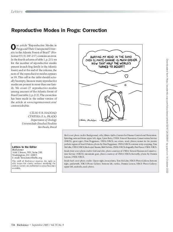 (PDF) Reproductive Modes in Frogs: Correction