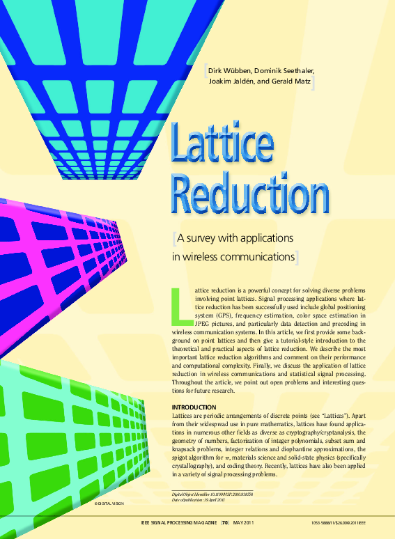 (PDF) Lattice Reduction