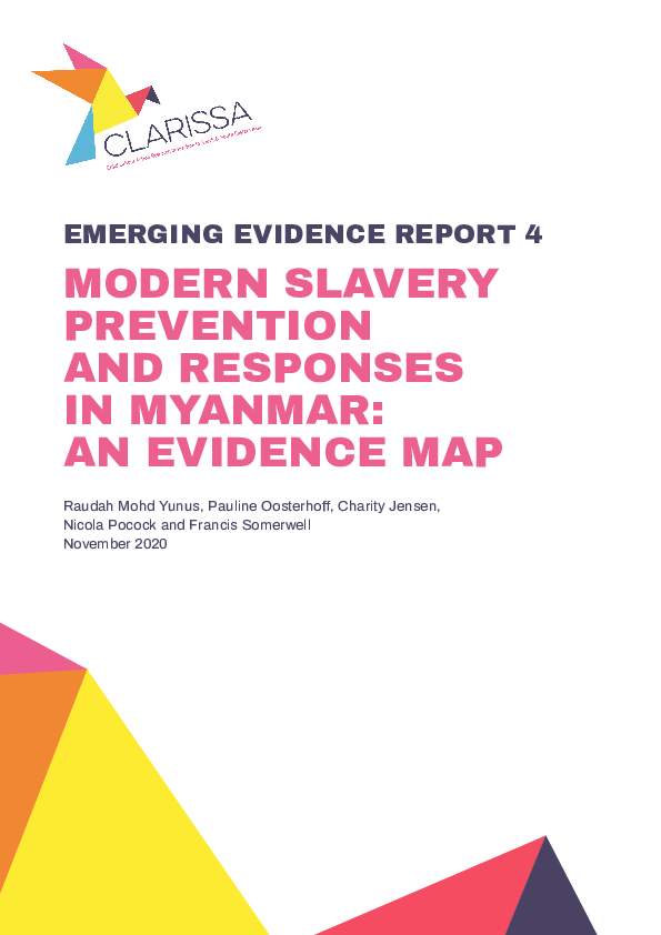 (PDF) Modern Slavery Prevention and Responses in Myanmar: An Evidence ...