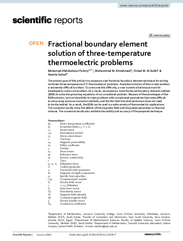 Fractional Boundary Element Solution Of Three Temperature
