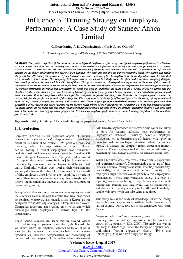 (PDF) Licensed Under Creative Commons Attribution CC BY Influence of ...