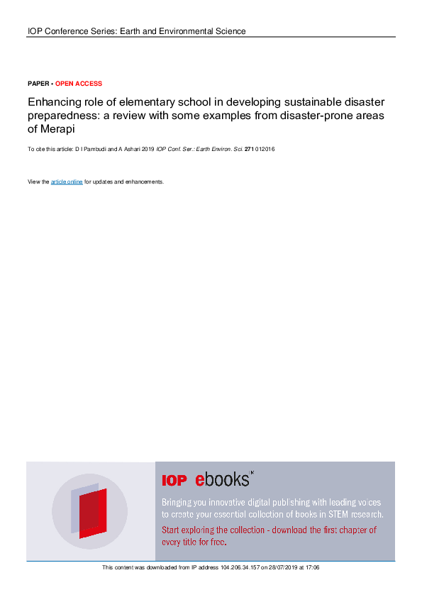 (PDF) Enhancing role of elementary school in developing sustainable ...