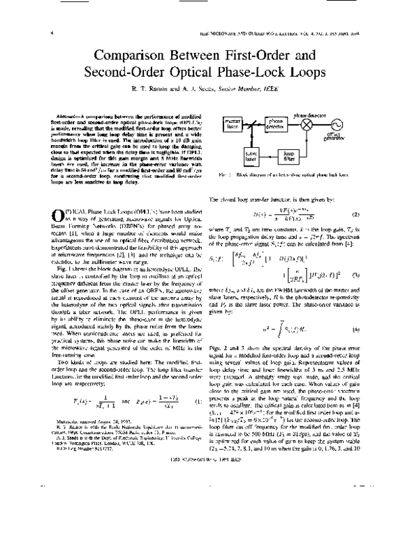 (PDF) Comparison between first-order and second-order optical phase ...