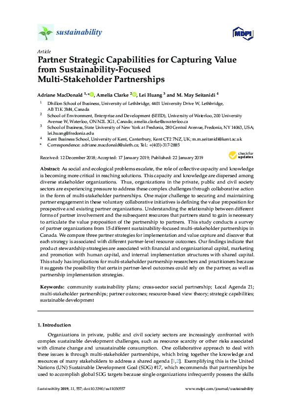 (PDF) Partner Strategic Capabilities for Capturing Value from ...