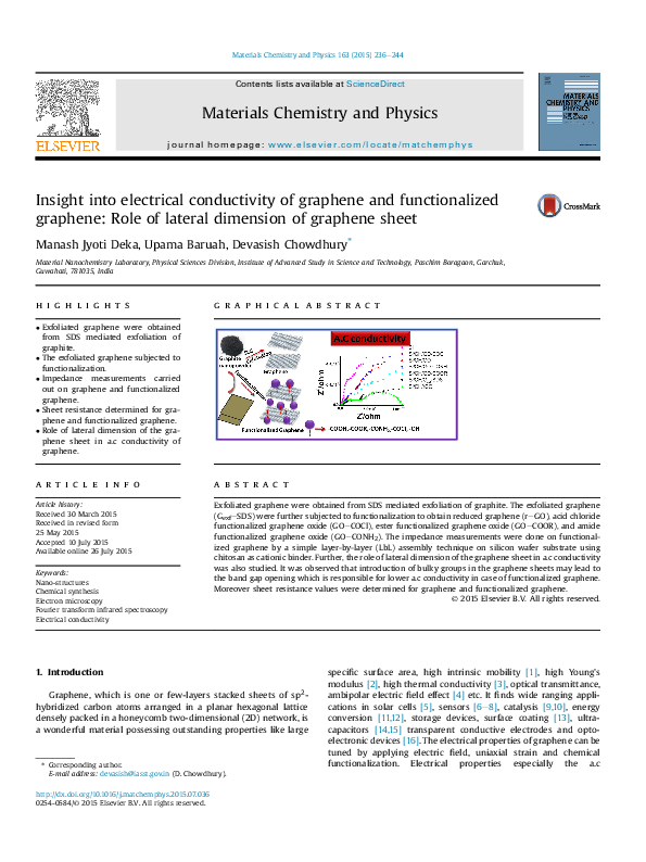 (PDF) Insight into electrical conductivity of graphene and ...