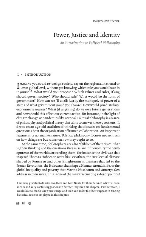 (PDF) Power, Justice and Identity