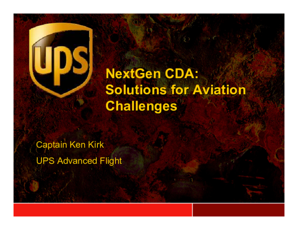 (PDF) NextGen CDA: Solutions for Aviation Challenges