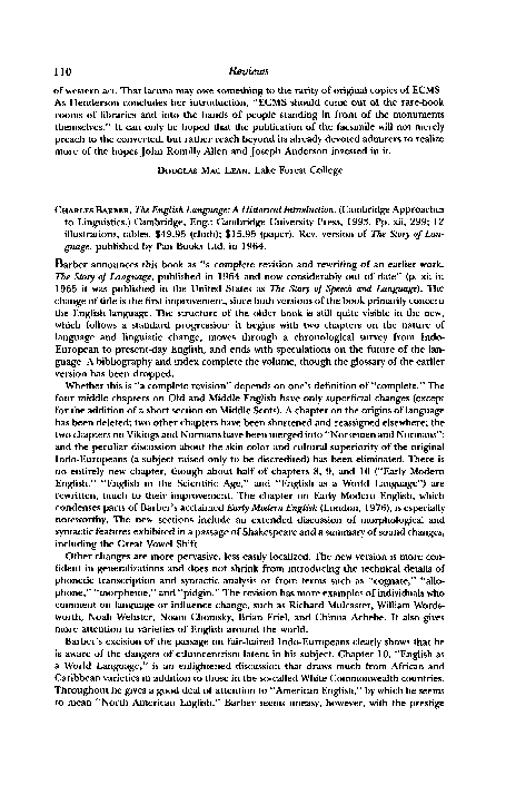 (PDF) The English Language: A Historical Introduction