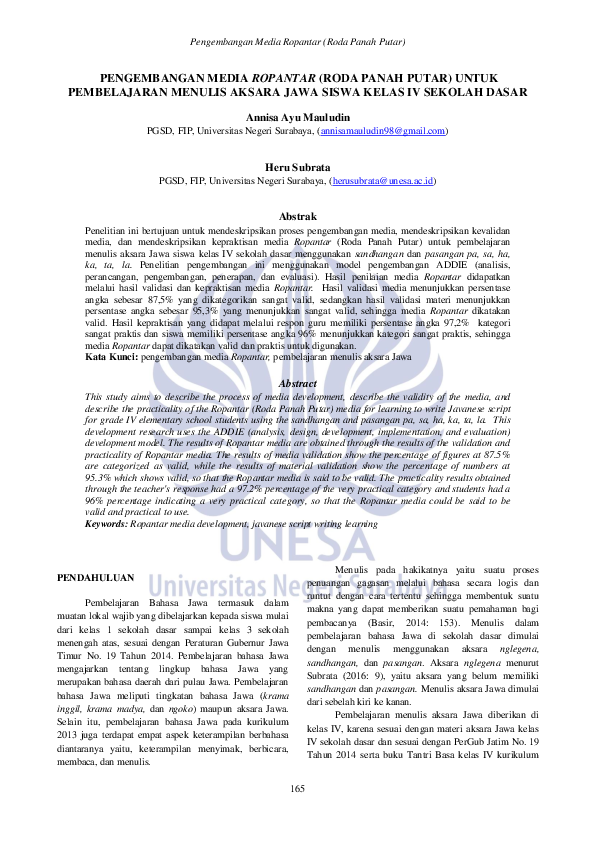 (PDF) Pengembangan Media Ropantar (Roda Panah Putar) Untuk Pembelajaran ...