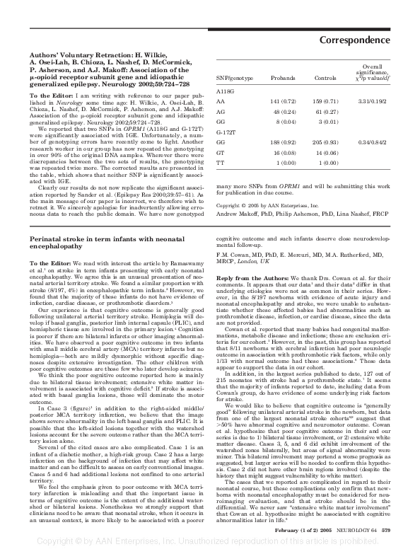 (PDF) Postictal paresis in focal epilepsies--Incidence, duration, and ...