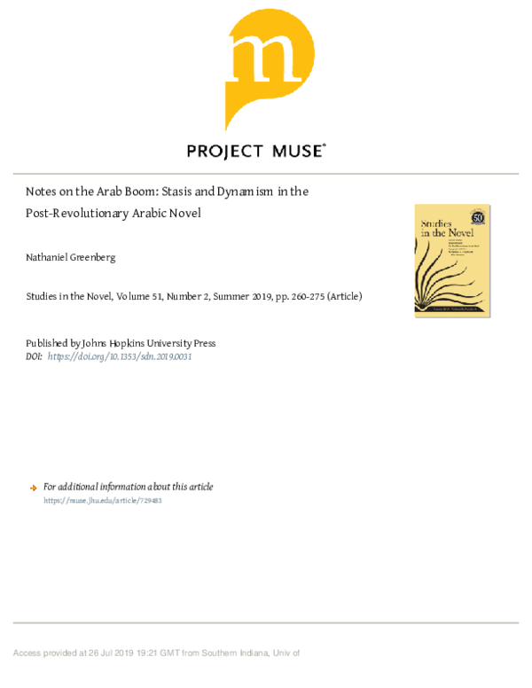 (PDF) Notes on the Arab Boom: Stasis and Dynamism in the Post ...