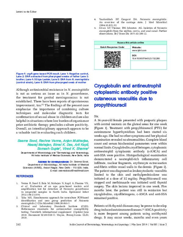 (PDF) Cryoglobulin and antineutrophil cytoplasmic antibody positive ...