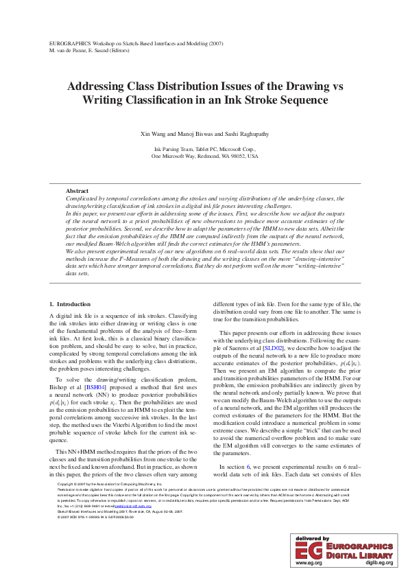 (PDF) Addressing class distribution issues of the drawing vs writing ...