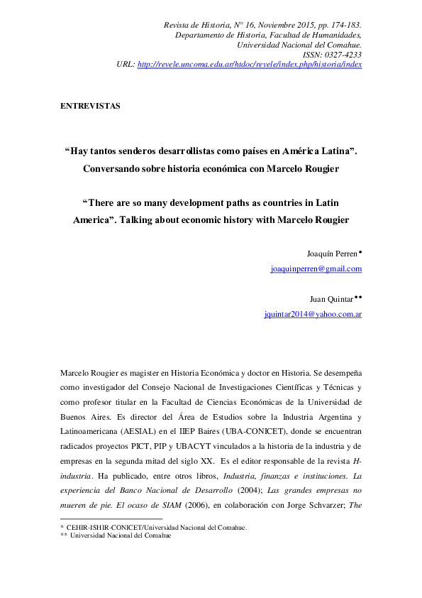 (PDF) “Hay tantos senderos desarrollistas como países en América Latina ...