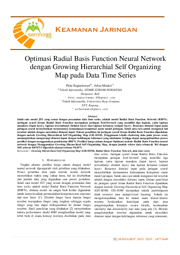 (PDF) Optimasi Radial Basis Function Neural Network dengan Growing Hierarchial Self Organizing ...