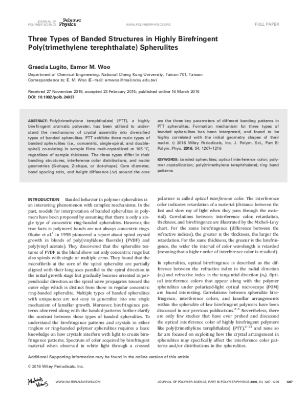 (PDF) Three types of banded structures in highly birefringent poly ...