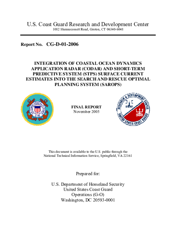 (PDF) Integration of Coastal Ocean Dynamics Application Radar (Codar ...