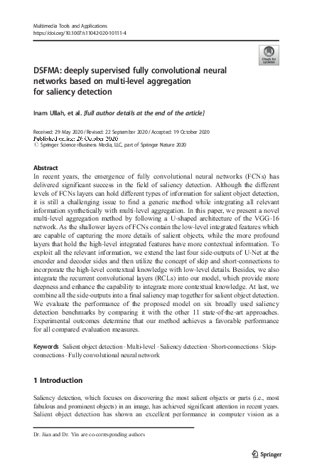 Pdf Dsfma Deeply Supervised Fully Convolutional Neural Networks Based On Multi Level