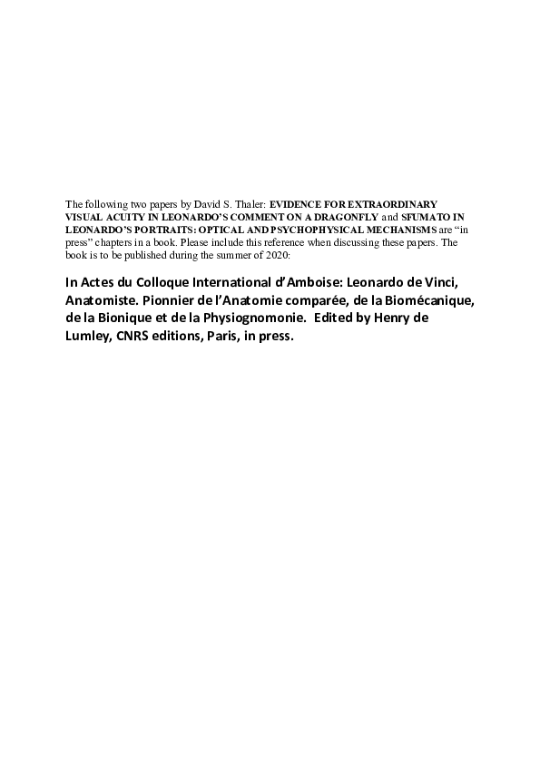 (PDF) The following two papers by David S. Thaler: EVIDENCE FOR ...