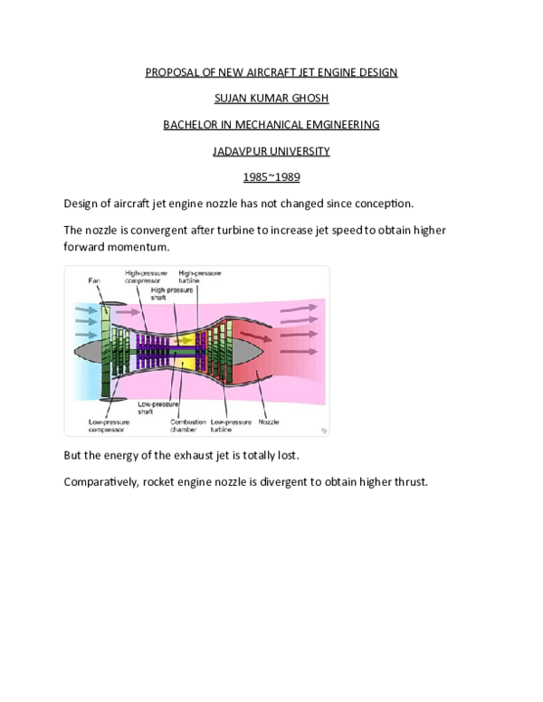 (DOC) Aircraft jet engine design