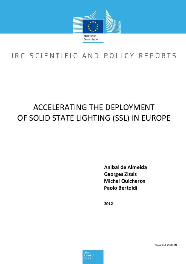 (PDF) Accelerating the deployment of Solid State Lighting (SSL) in Europe