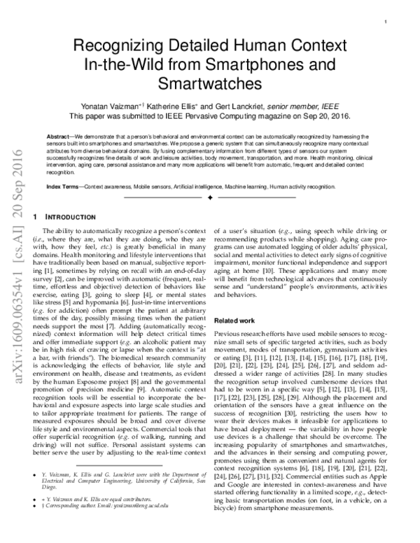 (PDF) Recognizing Detailed Human Context In-the-Wild from Smartphones ...
