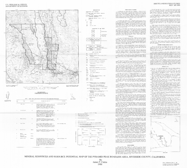 (PDF) Mineral resources and resource potential map of the Pyramid Peak ...