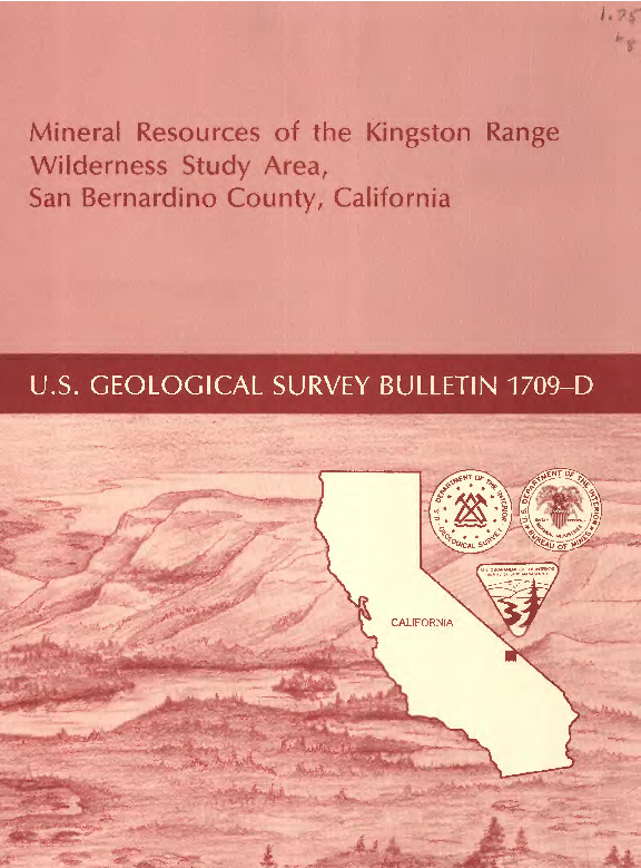 (PDF) Mineral resources of the Kingston Range Wilderness Study Area ...