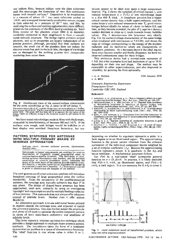 (PDF) Pattern synthesis for antennas with multiple primary beams by minimax optimisation