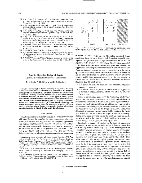 (PDF) Genetic algorithm design of Pareto optimal broadband microwave absorbers