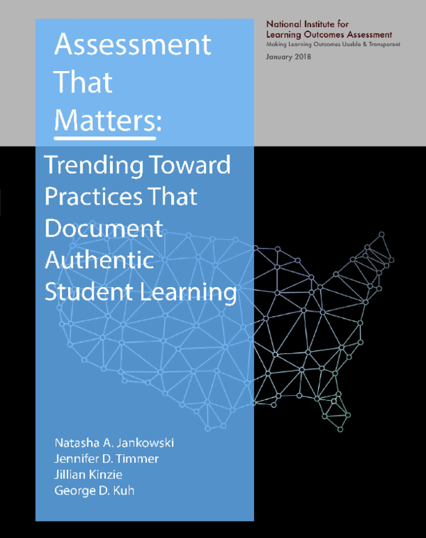 (PDF) Assessment That Matters: Trending toward Practices That Document ...