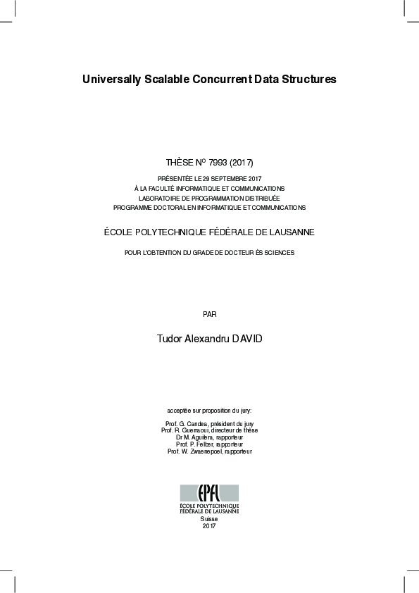 (PDF) Universally Scalable Concurrent Data Structures