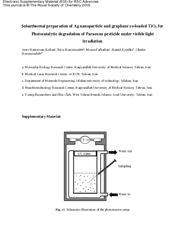(PDF) Solvothermal preparation of Ag nanoparticle and graphene co ...