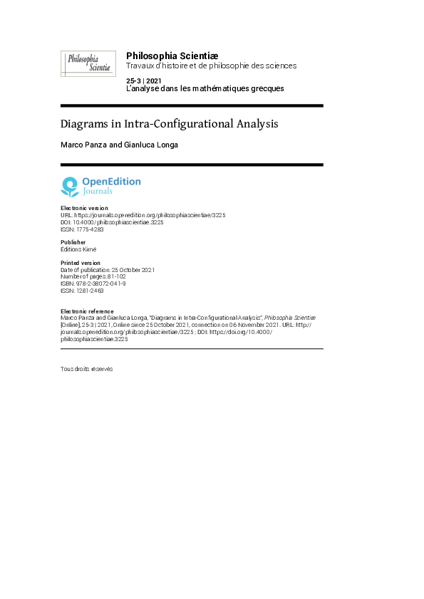(PDF) Diagrams in Intra-Configurational Analysis