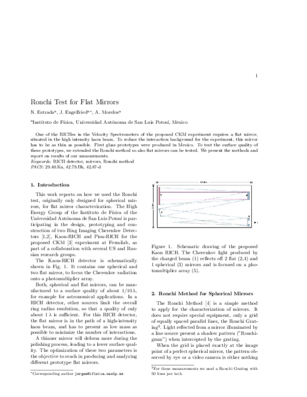 (PDF) Ronchi test for flat mirrors | Nora Murillo Estrada - Academia.edu
