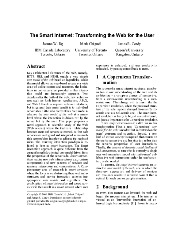 (PDF) The smart internet | Mark Chignell - Academia.edu