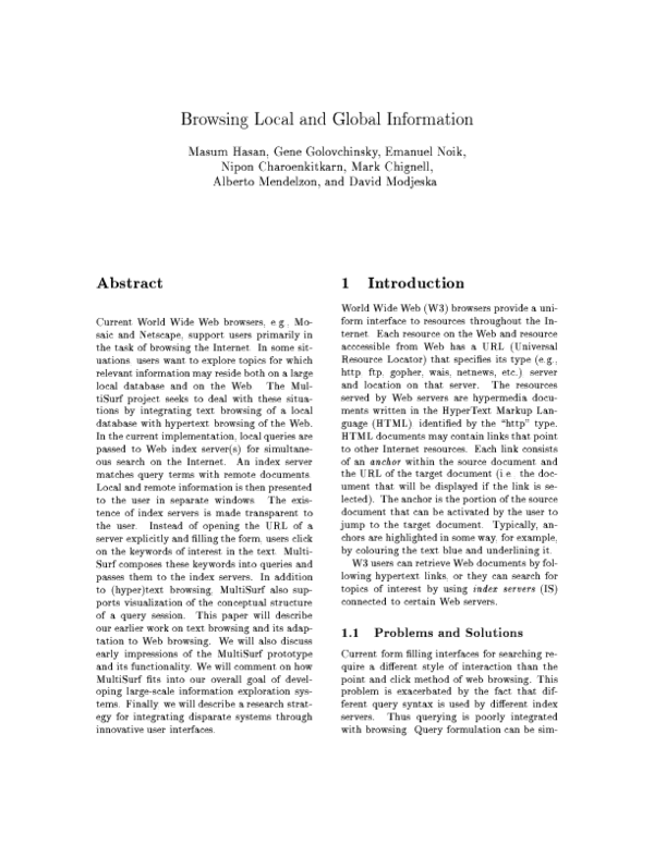 (PDF) Browsing local and global information | Mark Chignell - Academia.edu
