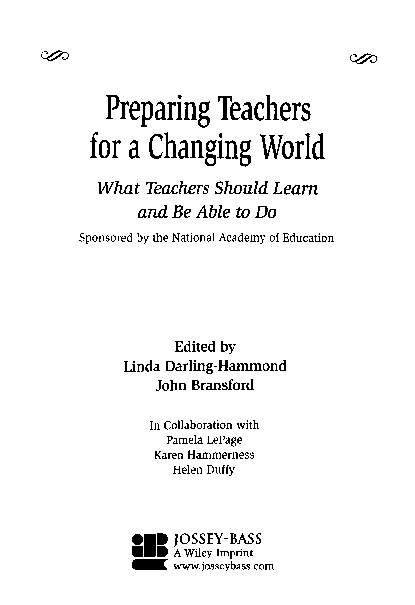 (PDF) Preparing Principals for a Changing World