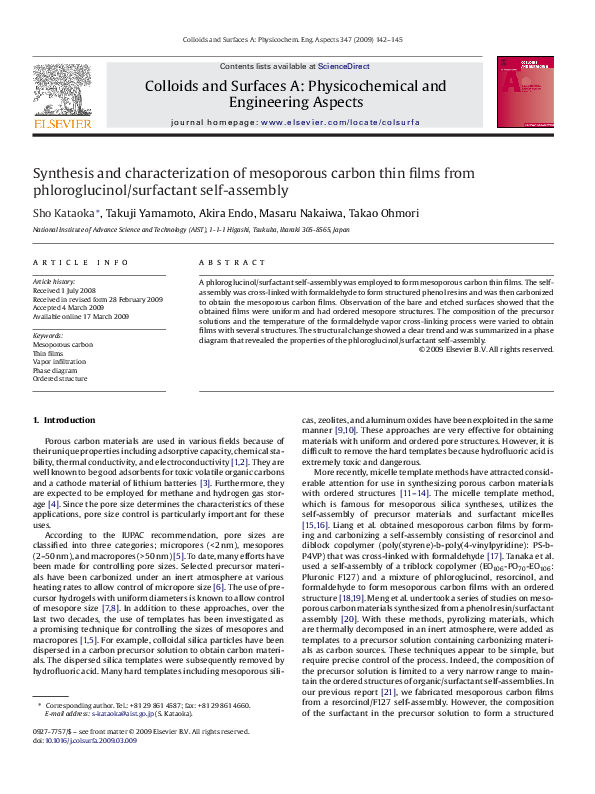 (PDF) Synthesis and characterization of mesoporous silica and its application as drug delivery ...
